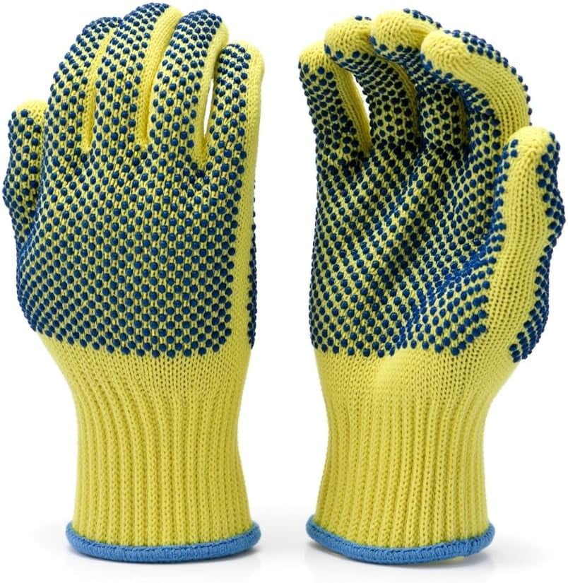 G & F Work Gloves DuPont Kevlar 100% Safe Cut Resistant PVC Dots, Size ...