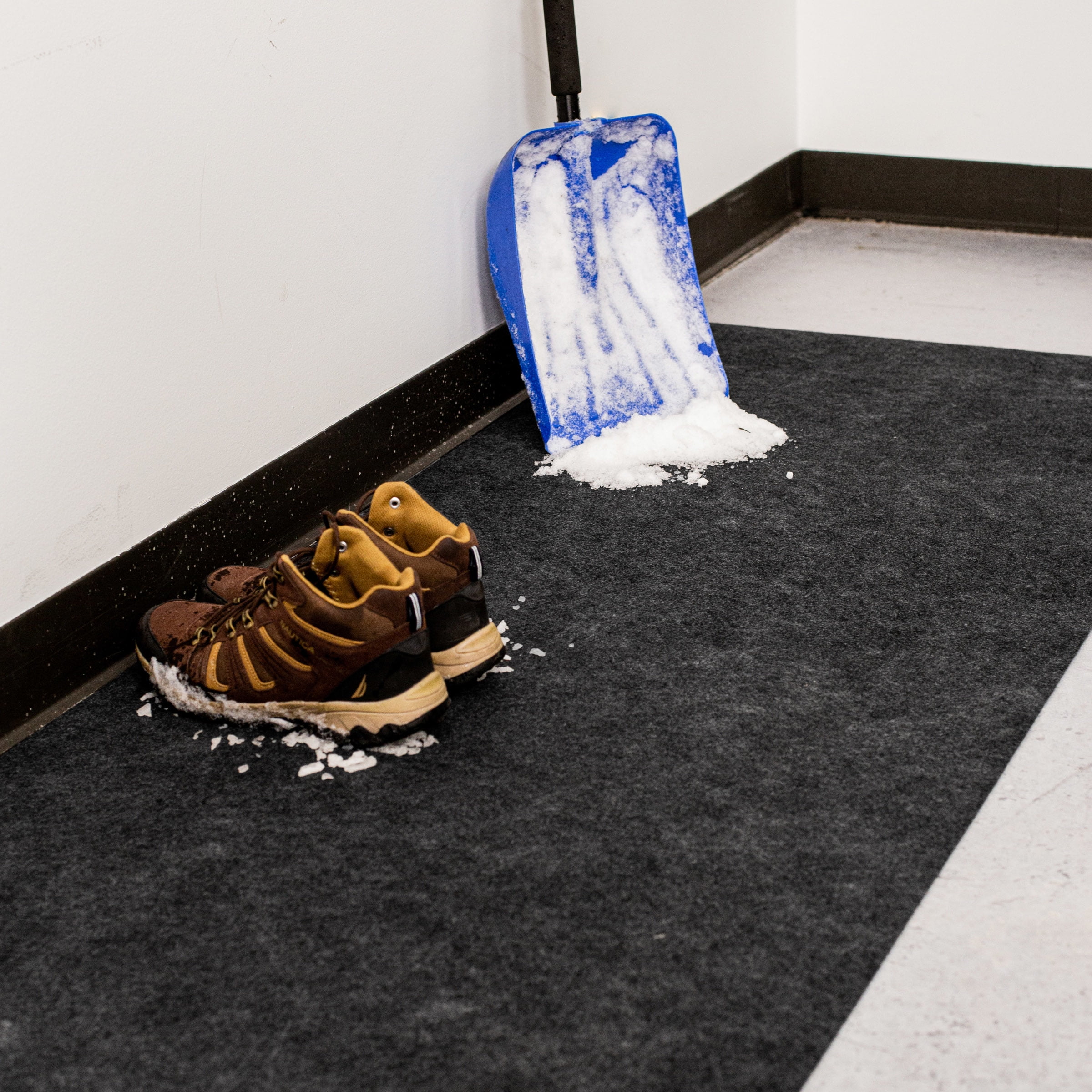 G-Floor Drip & Dry Absorbent Floor Runner Mat (30" x 17') in Grey ...