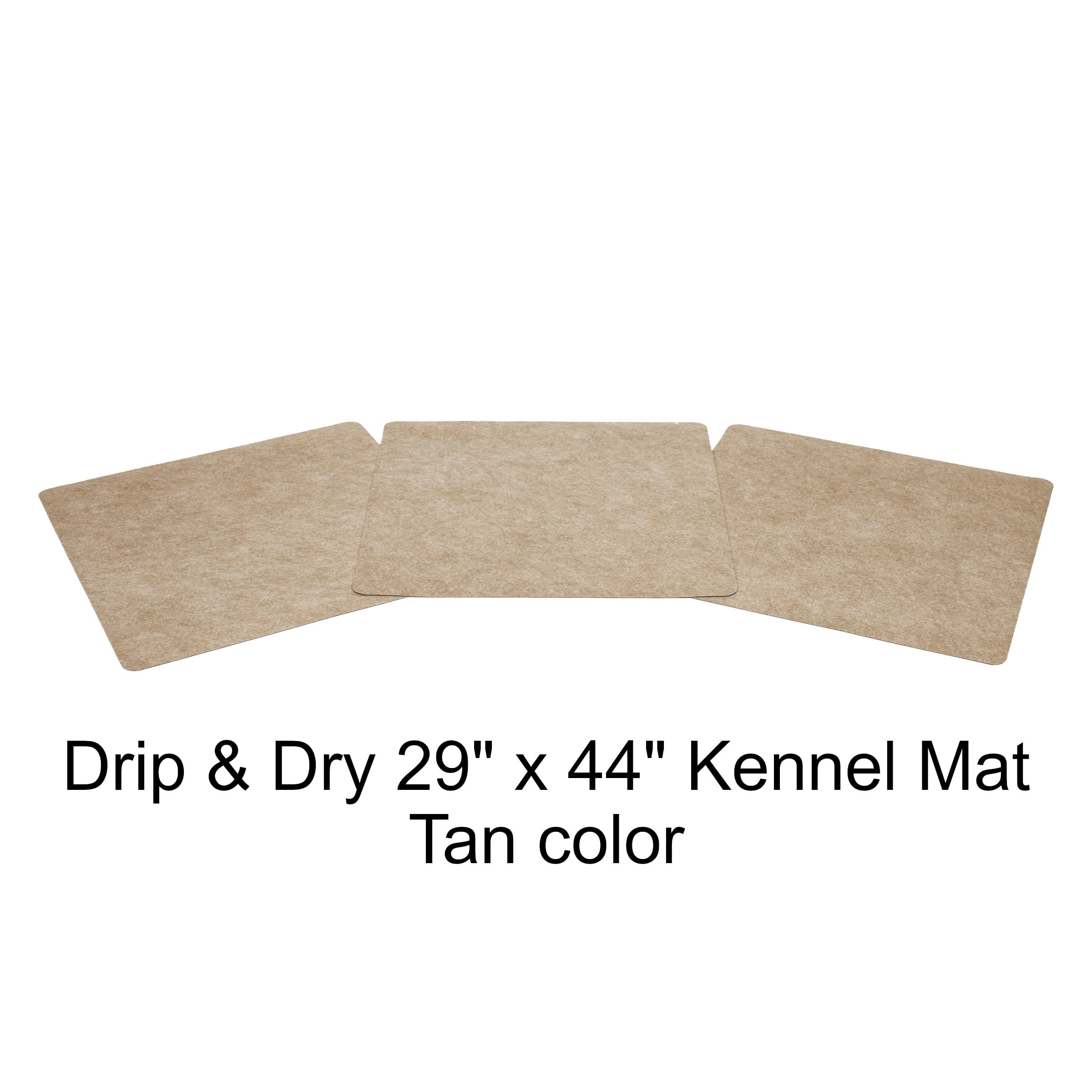 G-Floor Drip & Dry 29" x 44" Absorbent Vinyl Kennel Mat, Tan (3 Pack) - Walmart.com