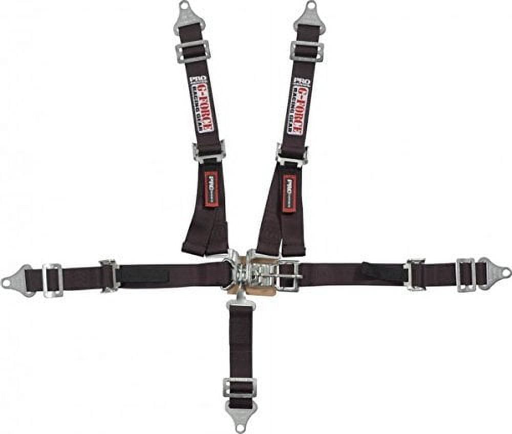 G-Force Black Latch and Link 5 Point Junior Racer Harness P/N 6460BK ...