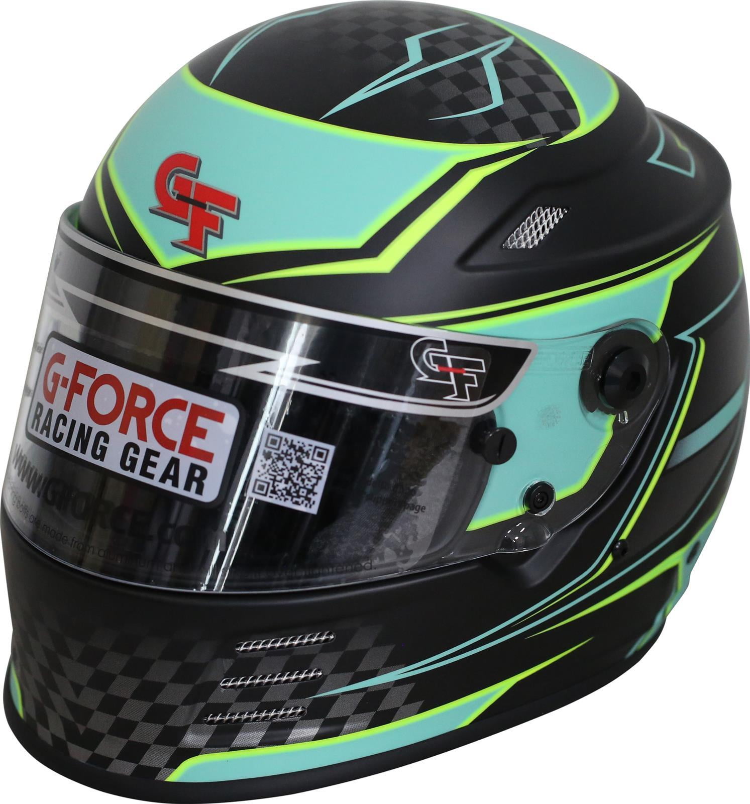 G-Force Racing Gear - Revo Graphics Helmet XXL Teal (13005XXLTL ...