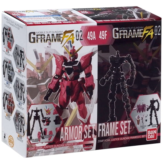 Bandai Japan G Frame ZGMF-X09A Gundam Model Kit, Articulated Inner ...