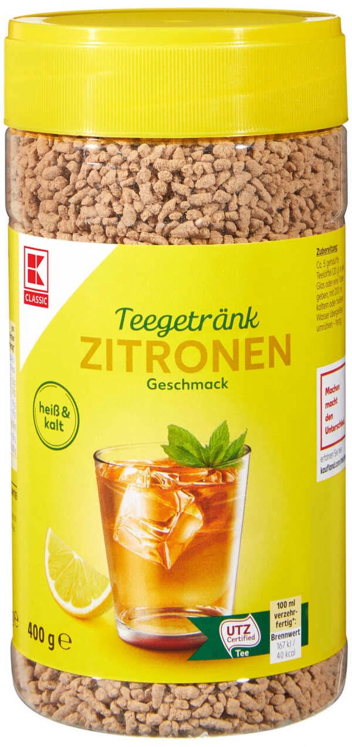 G&G Instant granulated tea: LEMON ( Hot & Cold) 400g/14 oz - Walmart.com