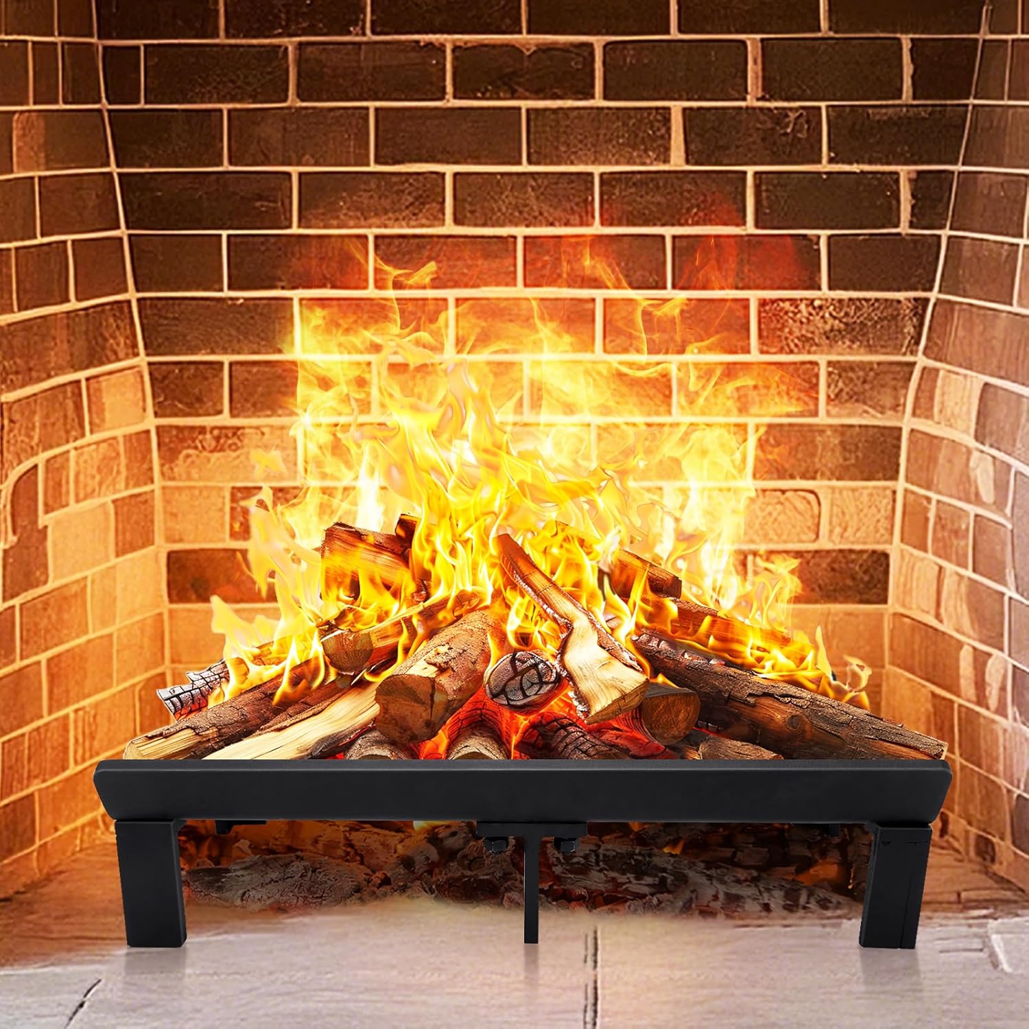 G GOOD GAIN Fireplace Grate 17 inch - Wood Stove Grates Heavy Duty ...