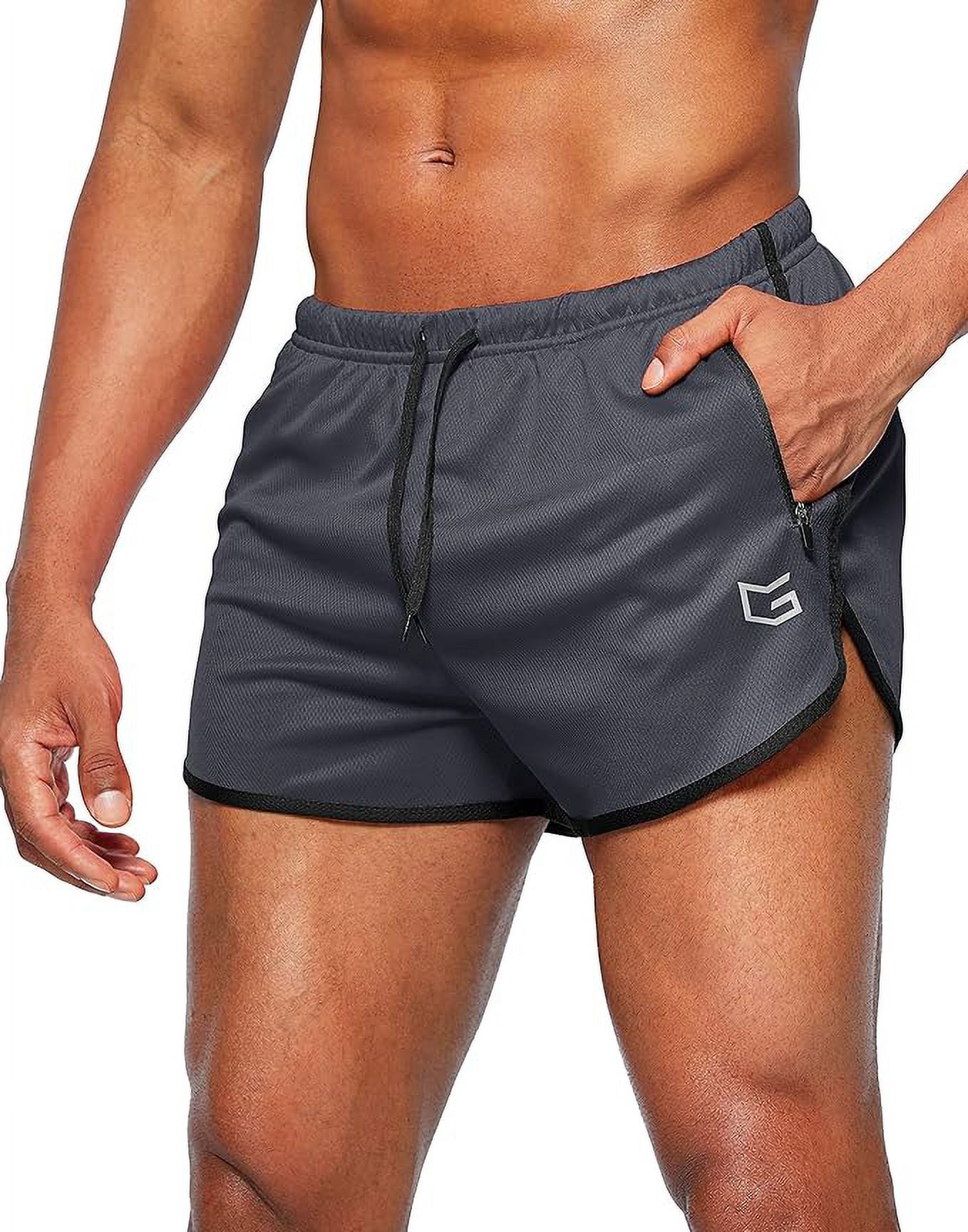 G Gradual Mens Running Shorts 3 Inch Quick Dry Gym Athletic Jogging