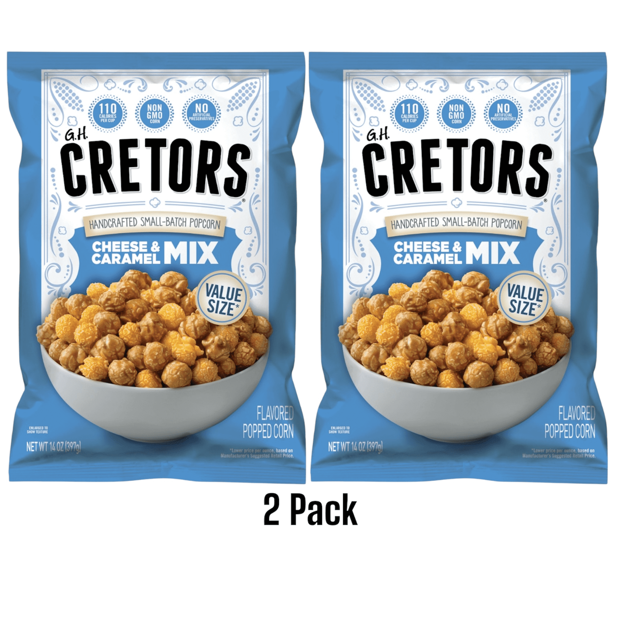 G.H. Cretors Chicago Popcorn Mix 14 Oz 2 Pack - Walmart.com