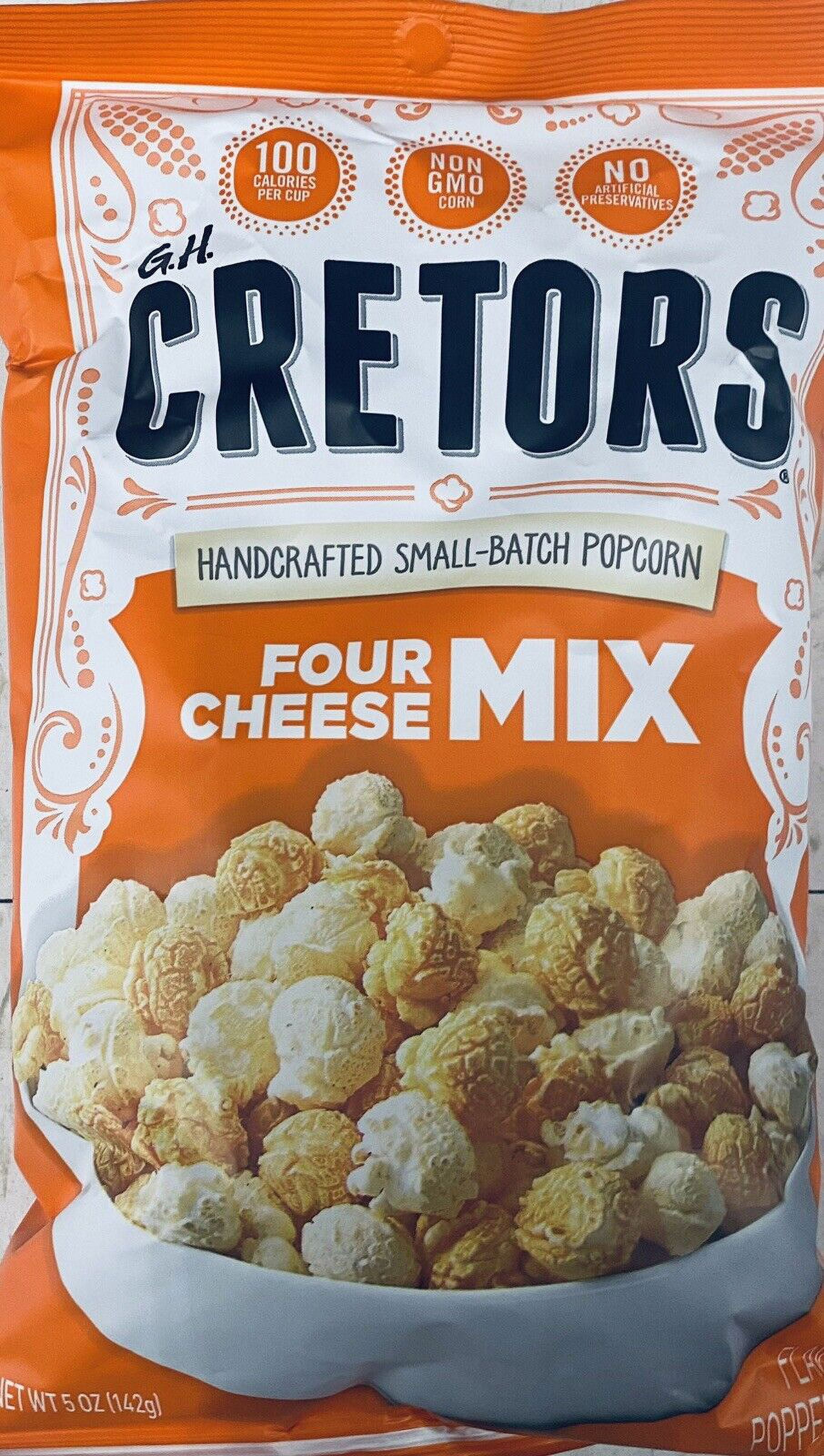 G.H. Cretors Handcrafted Small-Batch Popcorn FOUR CHEESE Mix 5 oz Bag ...