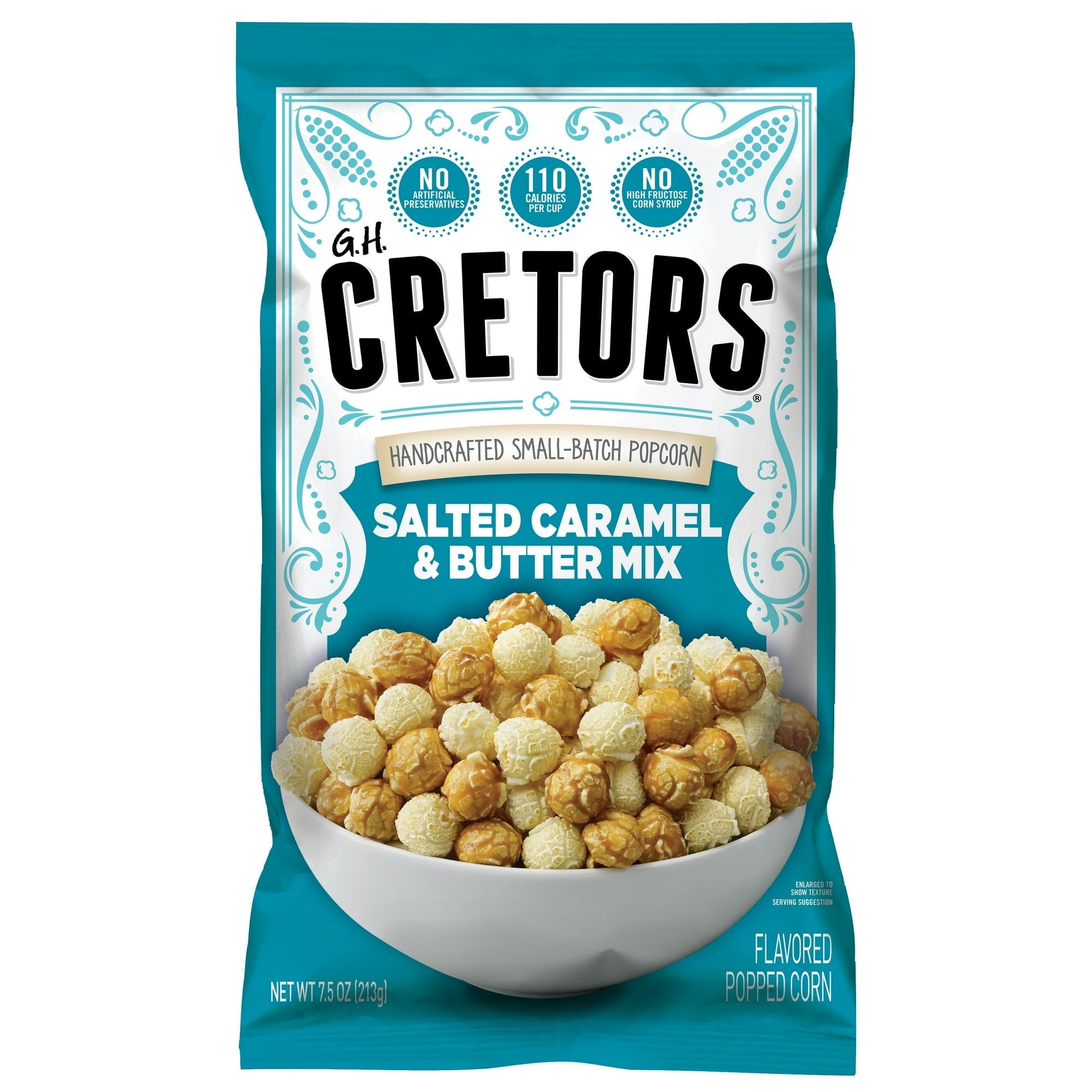 G.H. Cretors Salted Caramel & Butter Mix Popcorn, 7.5 oz Bag - Walmart.com