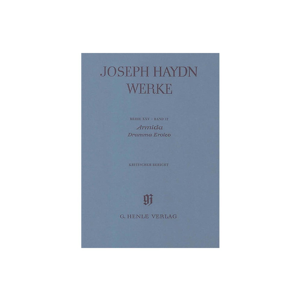 G. Henle Verlag Armida - Dramma Eroico Henle Edition Series Hardcover ...
