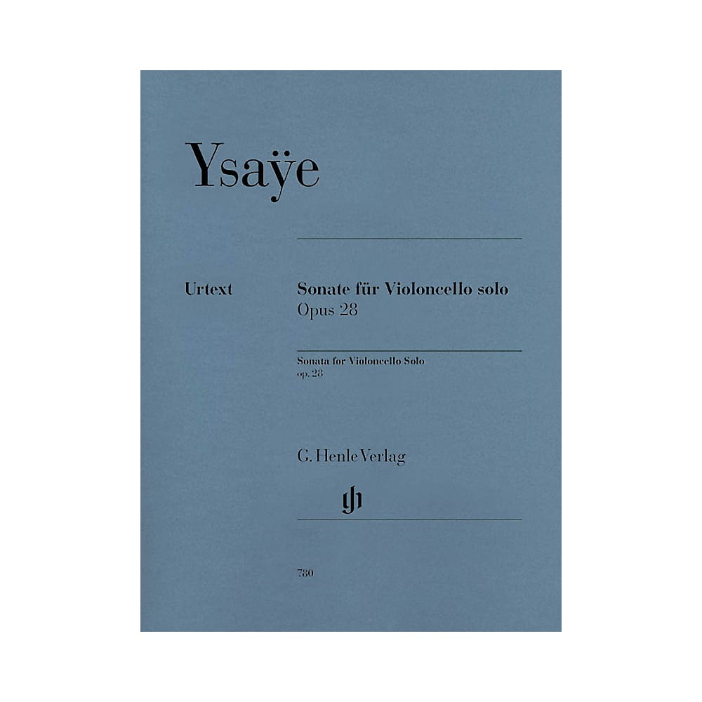 G. Henle Verlag Sonata for Violoncello Solo Op. 28 Henle Music Folios ...