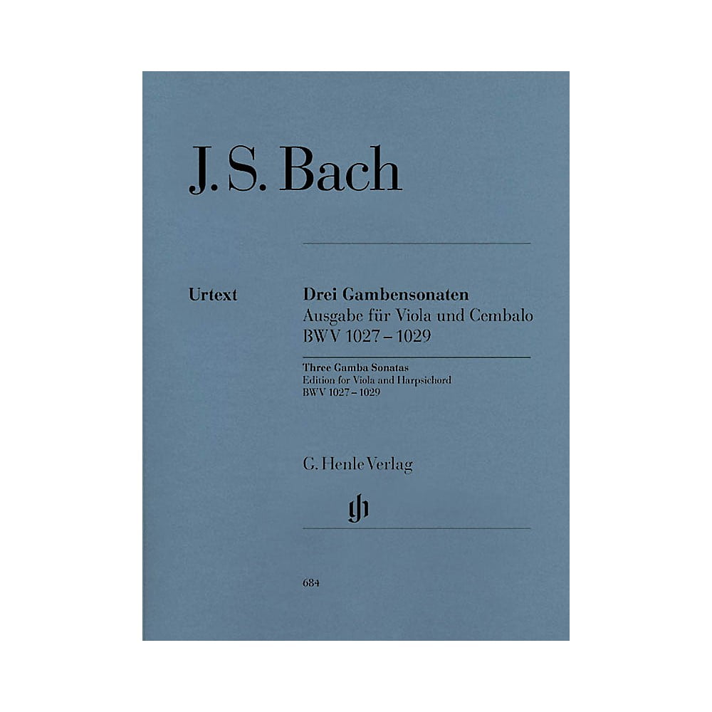 G. Henle Verlag Sonatas for Viola da Gamba and Harpsichord BWV 1027 ...