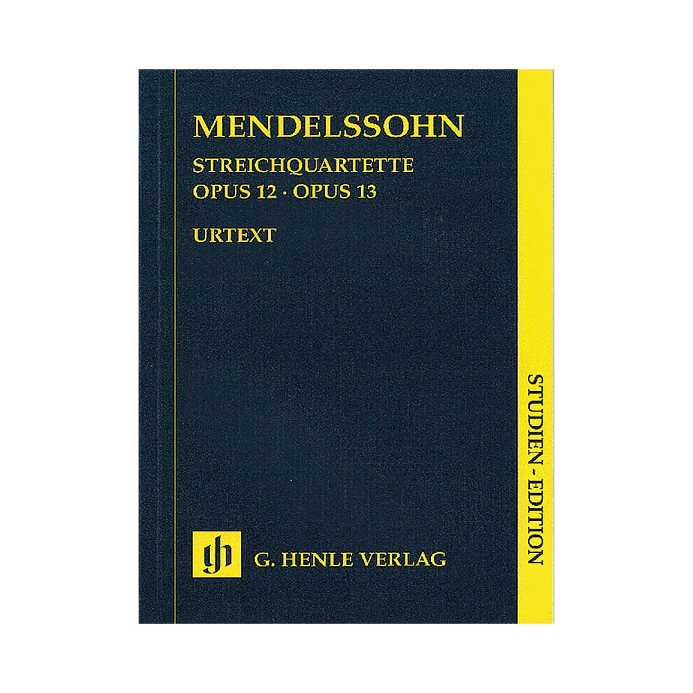 G. Henle Verlag String Quartets Op. 12 and 13 (Study Score) Henle Study Scores Series Softcover ...