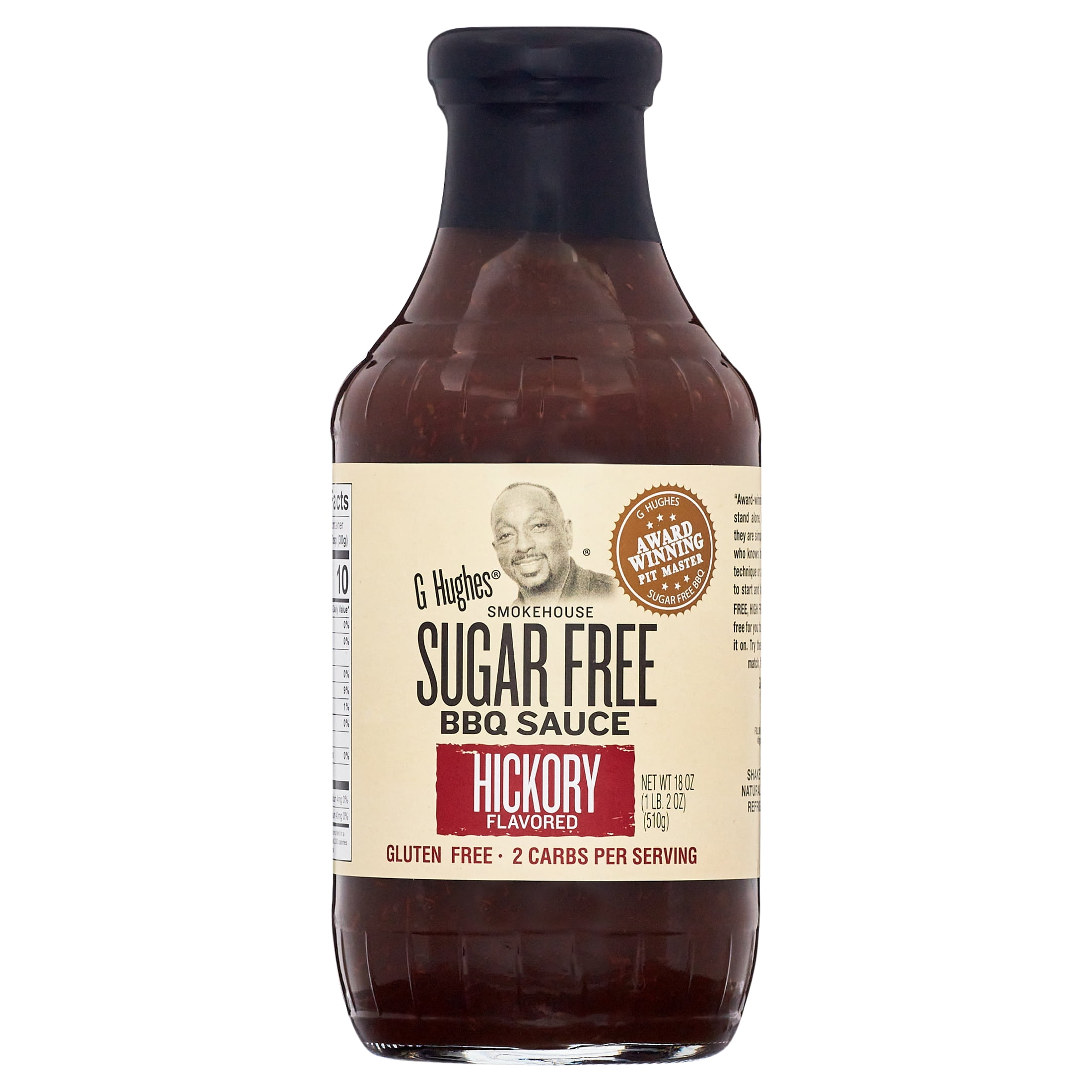 G Hughes Smokehouse Sugar-Free Hickory Flavored BBQ Sauce, 18 oz ...