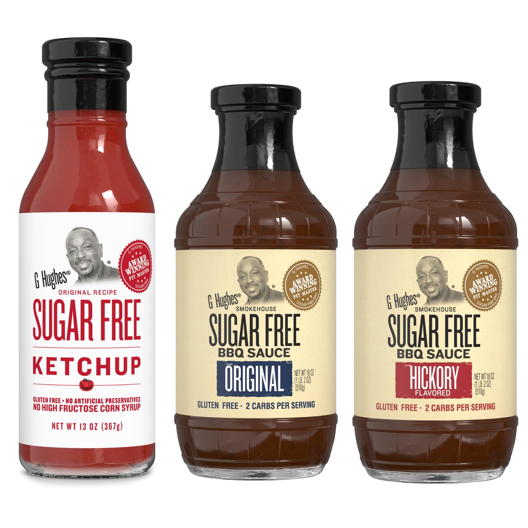 G Hughes Sugar Free, BBQ Sauces & Ketchup Bundle - Sugar Free BBQ Sauce ...