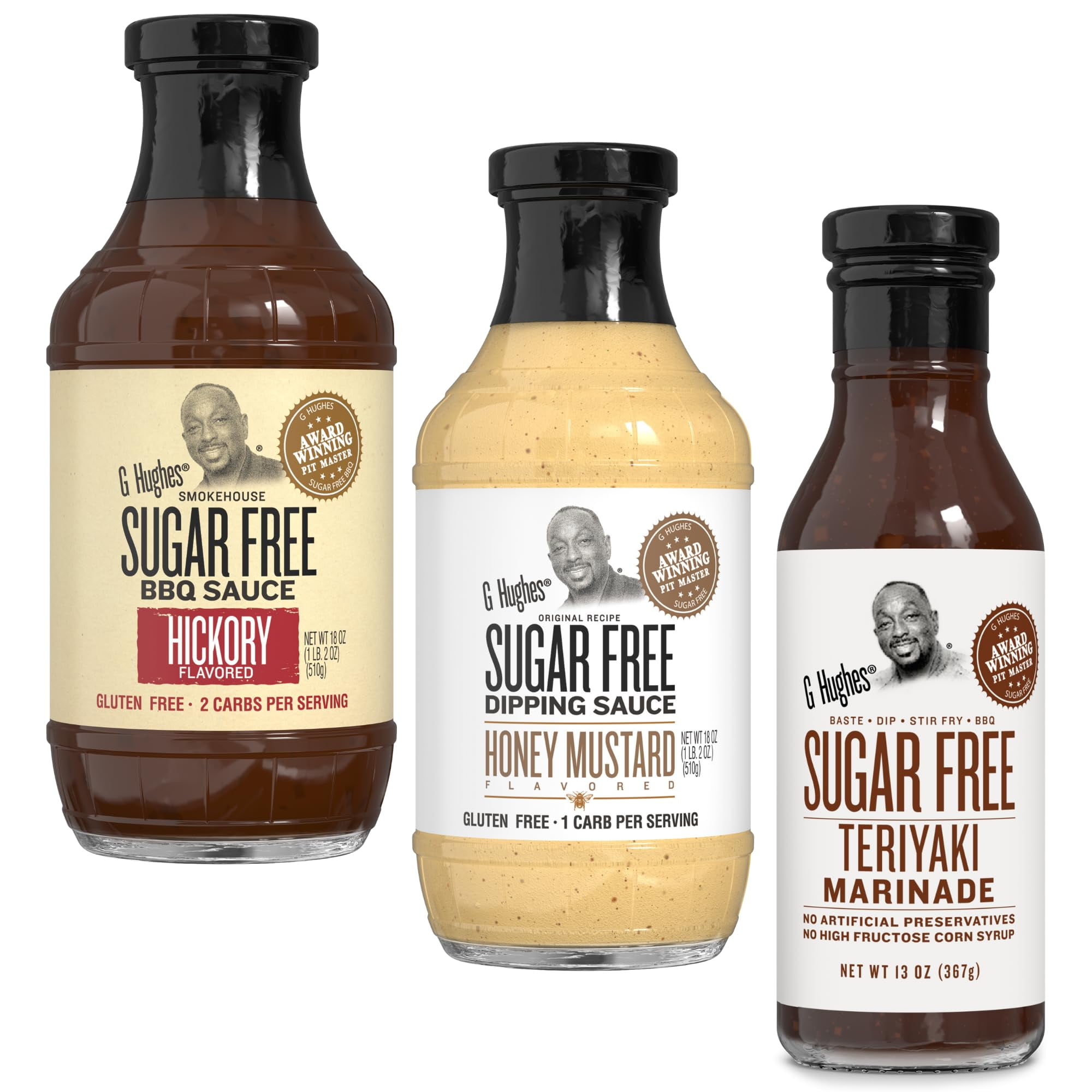 G Hughes Sugar Free Barbecue Sauces - Hickory BBQ Sugar Free Sauce - 18 ...