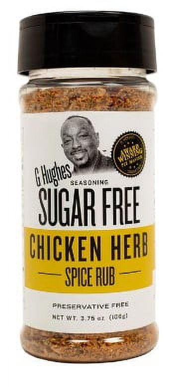 G Hughes Sugar Free Chicken Herb Rub Seasoning, 3.75 oz Bottle ...