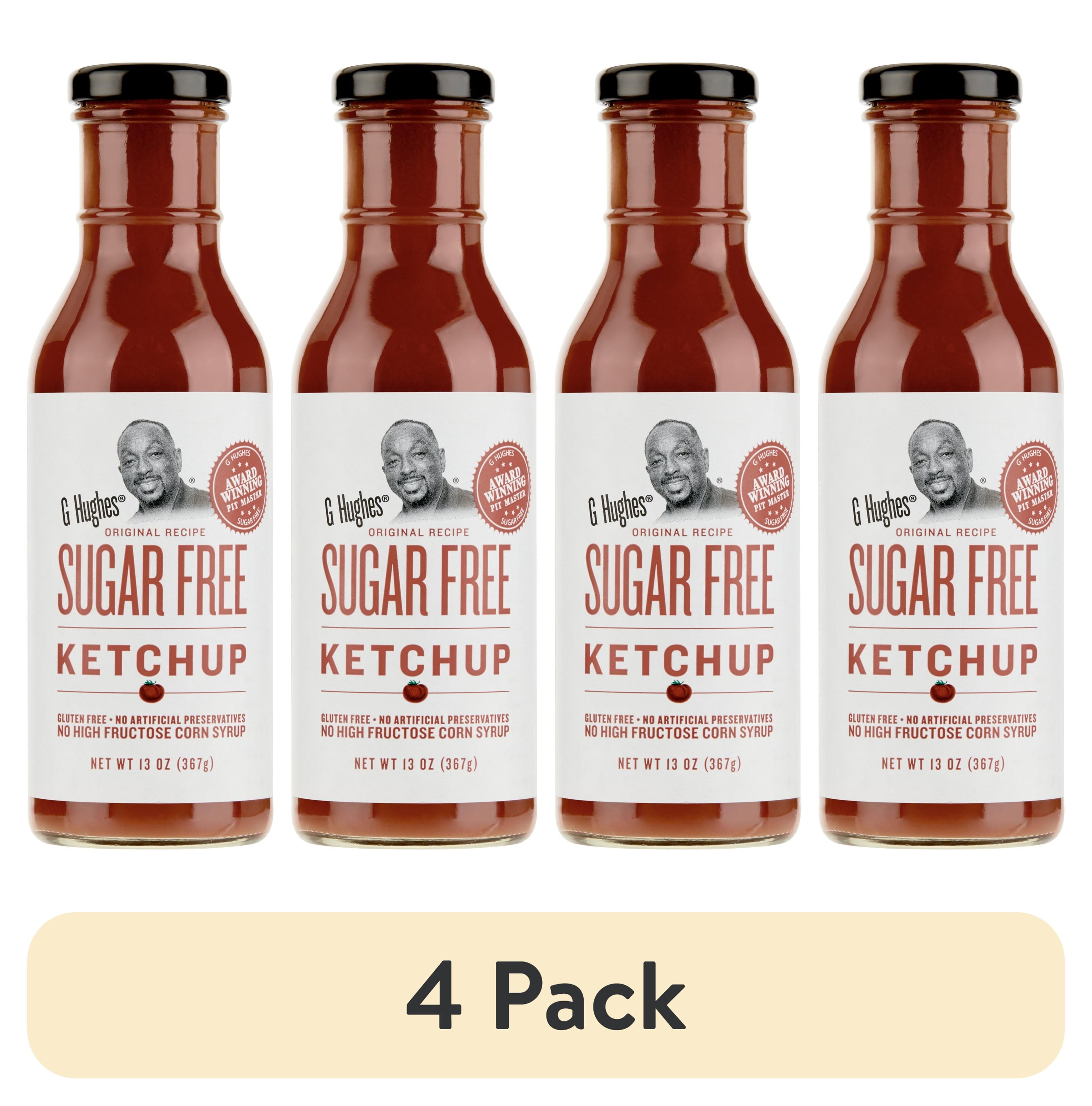 (4 pack) G Hughes Sugar Free Ketchup, 13 oz Bottle - Walmart.com