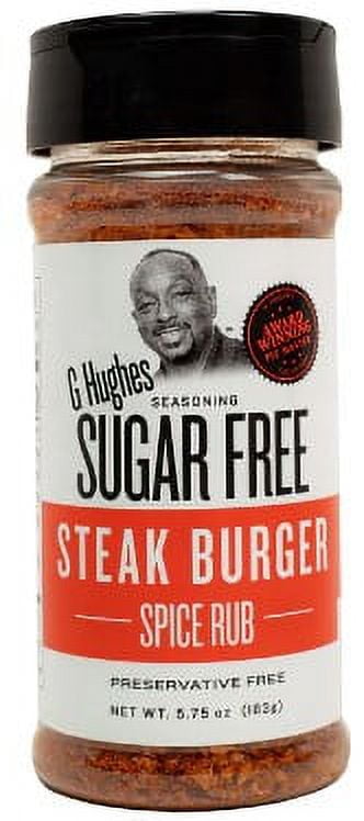 G Hughes Sugar Free Steak Burger Rub Seasoning, 5.75 oz Bottle ...