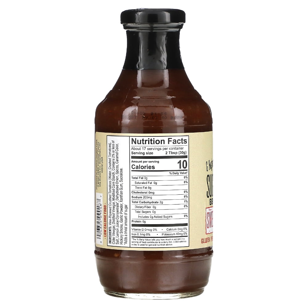 G Hughes® Sugar Free Sweet & Spicy BBQ Sauce - Walmart.com