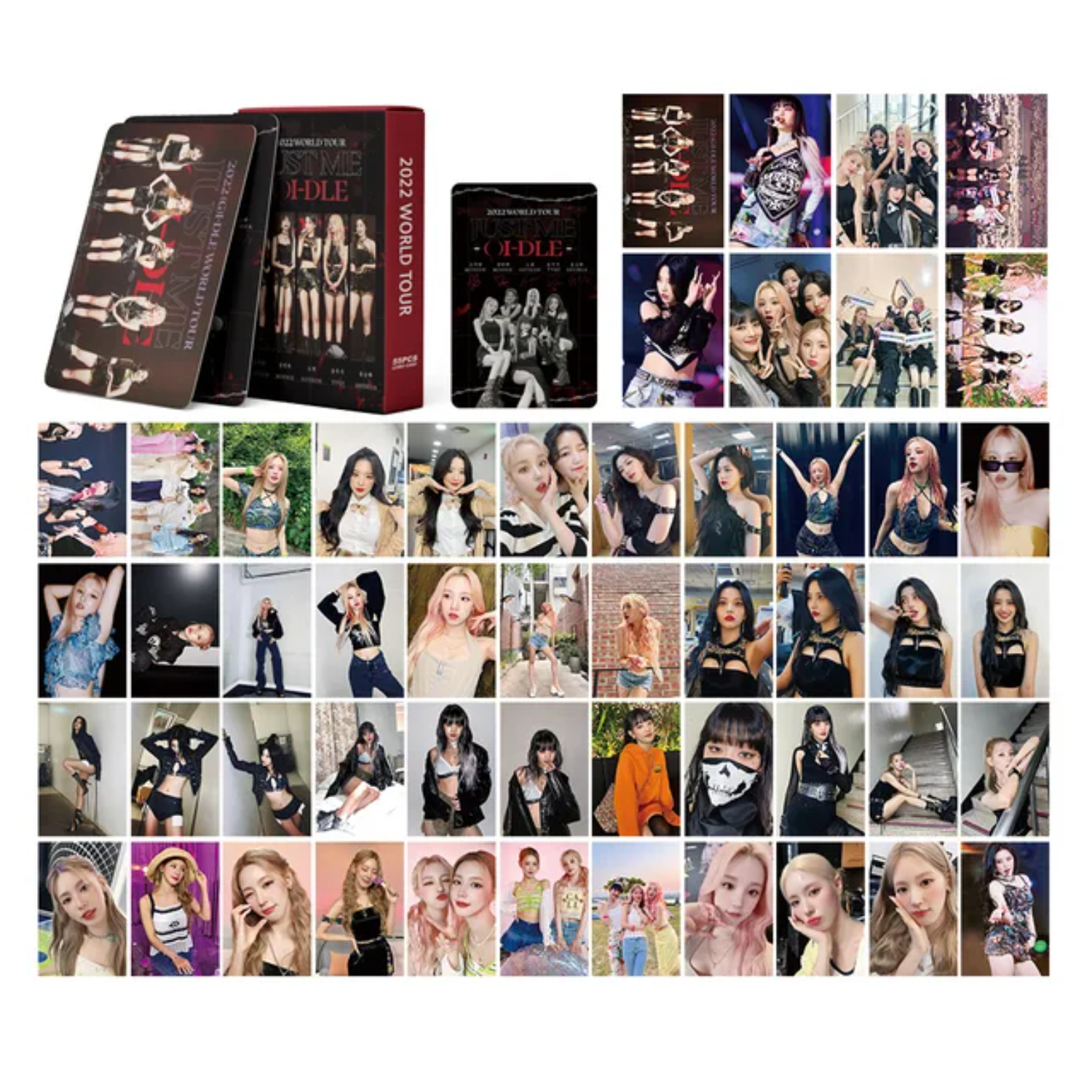 (G)I-DLE Album Girls I Burn Photo Card Postcard Fans Gift - Stunning 55pcs/set Kpop GIDLE INEVER ...