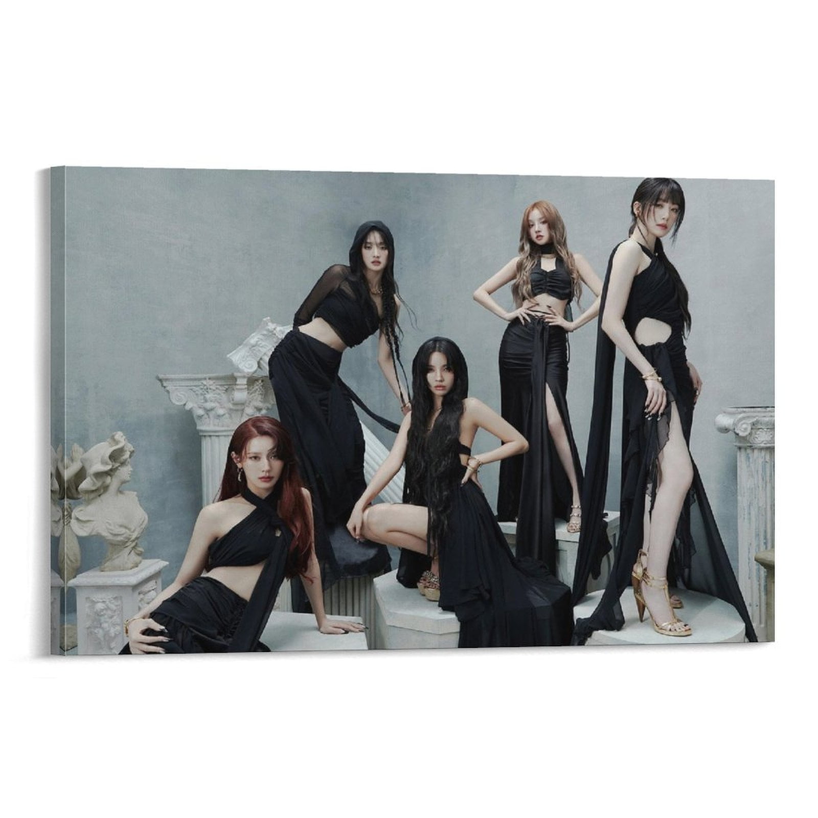 (G)I-DLE K-pop Music Group Poster Korean Print Photo Art Painting Canvas Poster Home Decorative ...