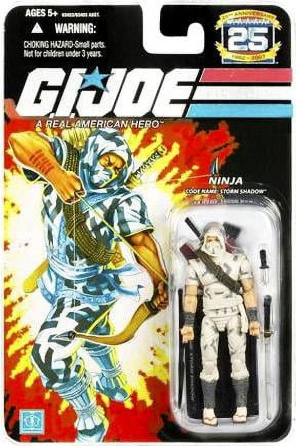 G.I. Joe 25th Anniversary Storm Shadow Cobra Ninja Action Figure 2007 ...