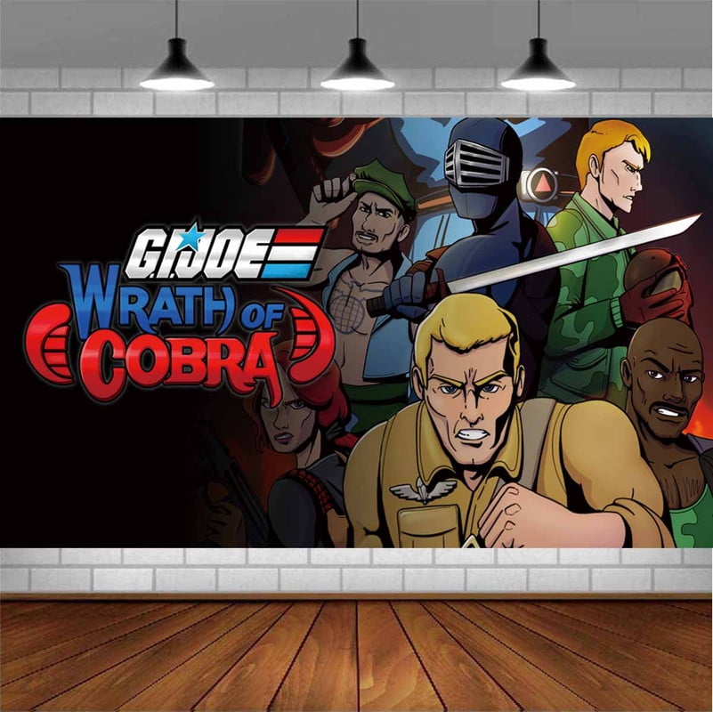 G.I. Joe Backdrop Banner Party Supplies Poster Movie Theme Background ...