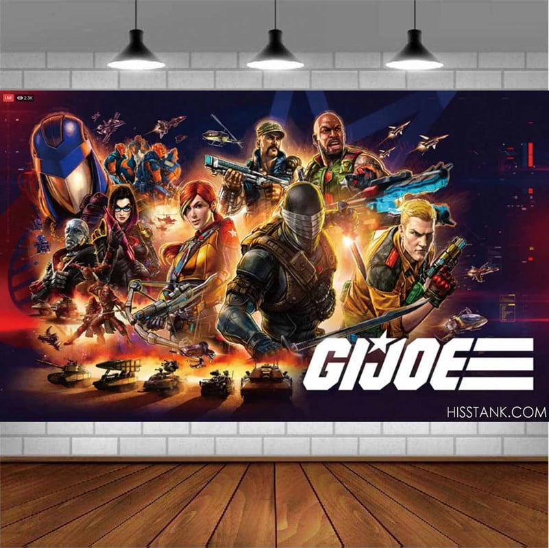 G.I. Joe Backdrop Banner Party Supplies Poster Movie Theme Background ...