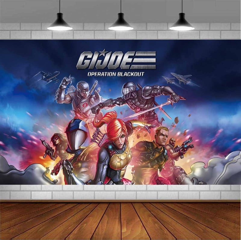 G.I. Joe Backdrop Banner Party Supplies Poster Movie Theme Background ...