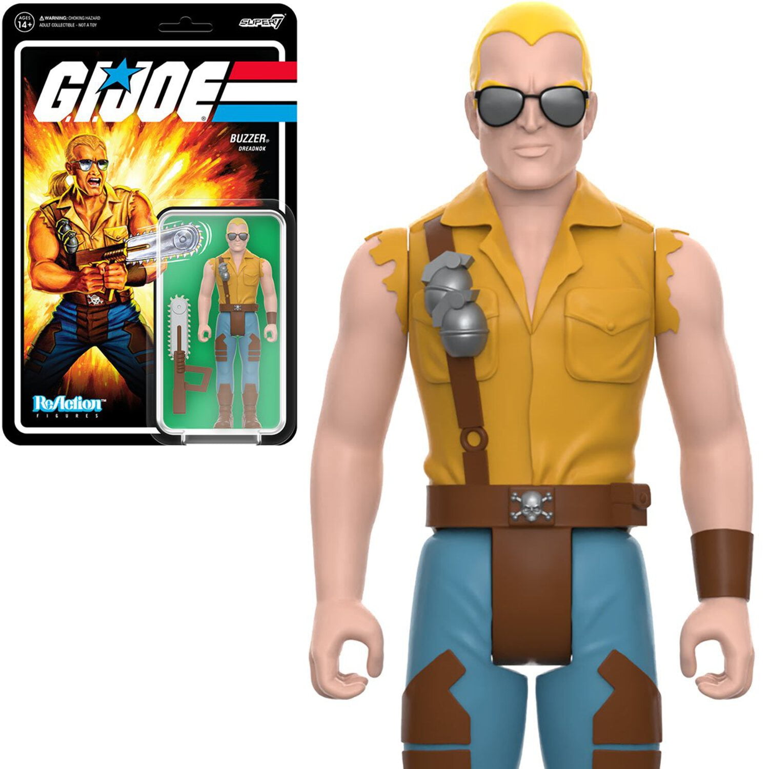 G.I. Joe Buzzer 3 3/4-Inch ReAction Figure - Walmart.com