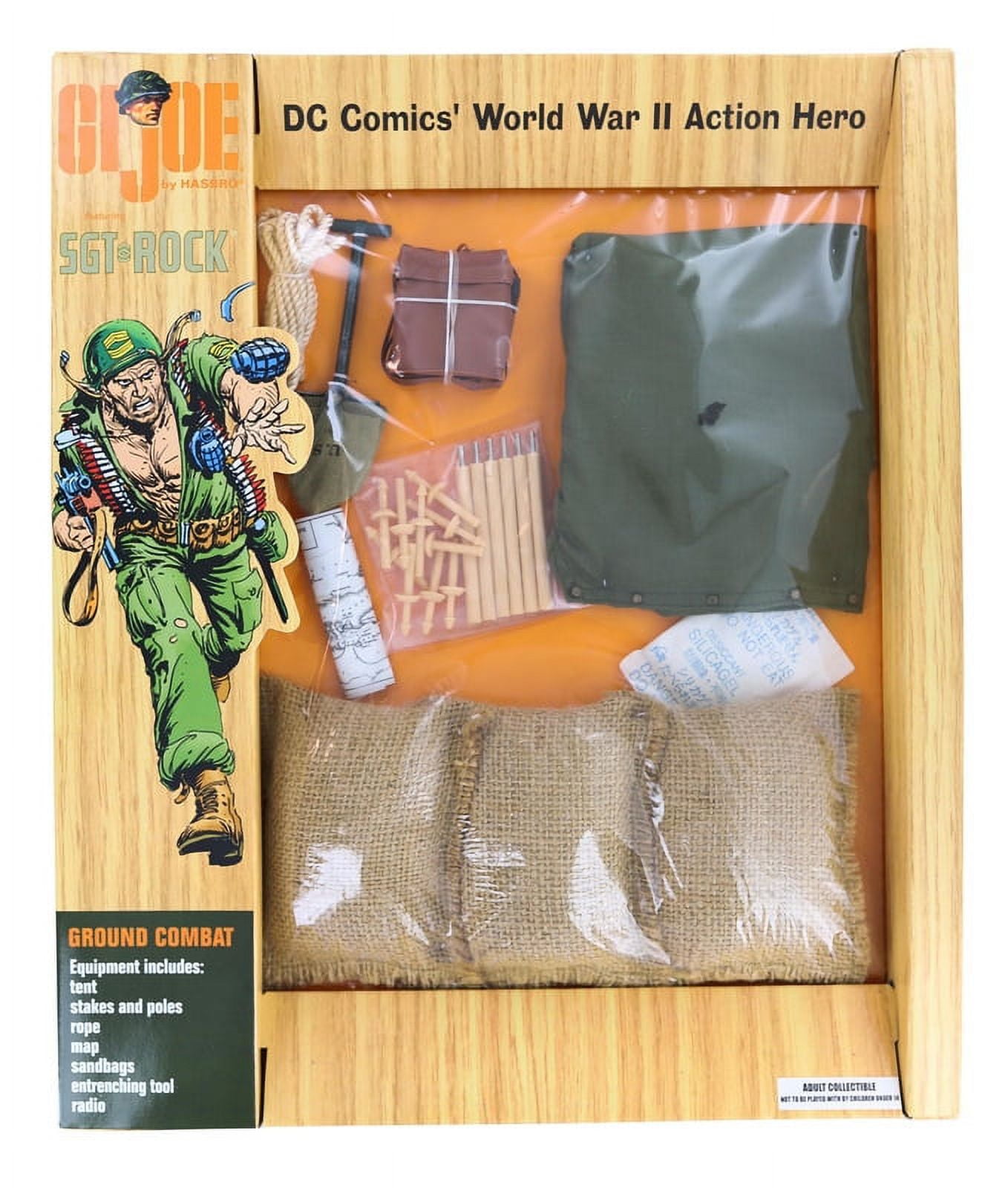 G.I. Joe 12 Inch Sgt. Rock Action Figure Camping Set with Tent, Stakes ...