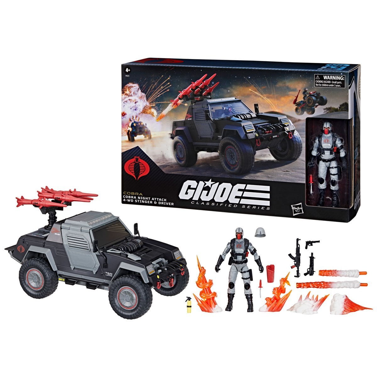 G.I. Joe Classified Series Cobra Night Attack 4-WD Stinger 6-Inch Scale ...