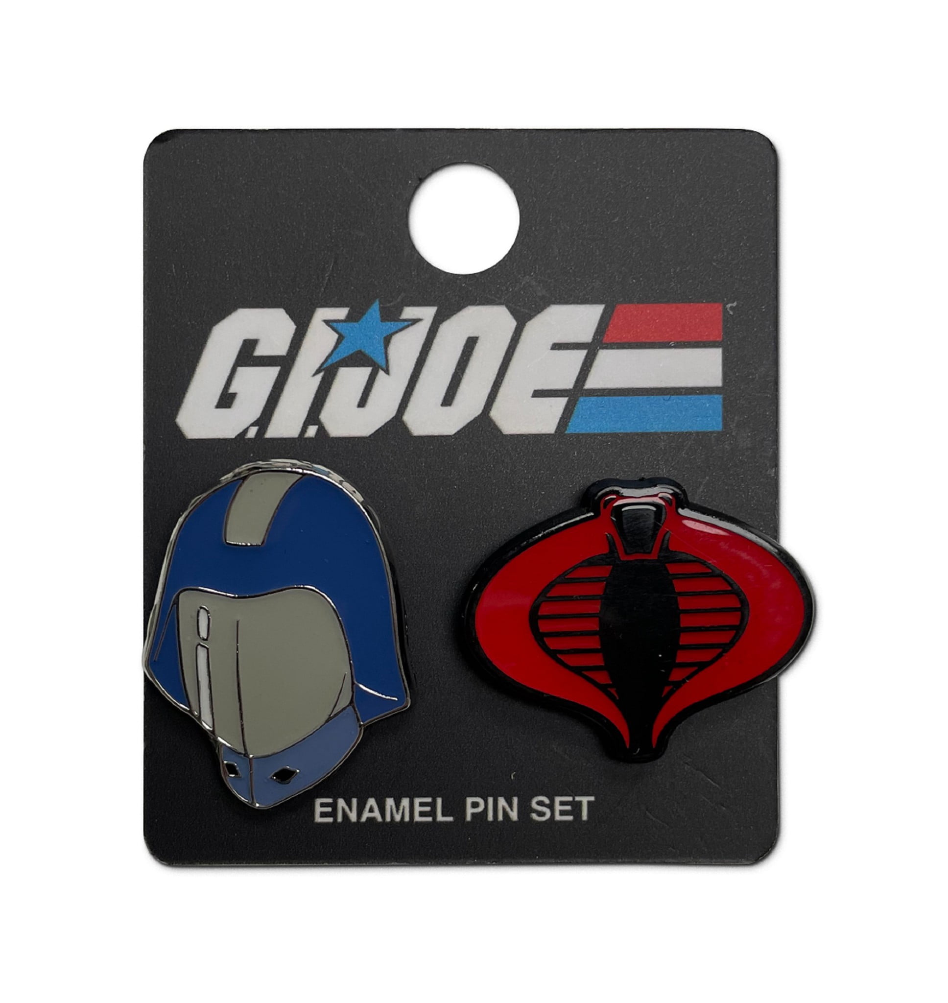 G.I. Joe Cobra Symbol Classic Cobra Commander Enamel Pin 2 Pack Set ...