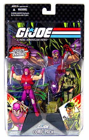 G.I. Joe Comic Pack Nemesis Immortal v Lt. Falcon Figure and Book Set ...