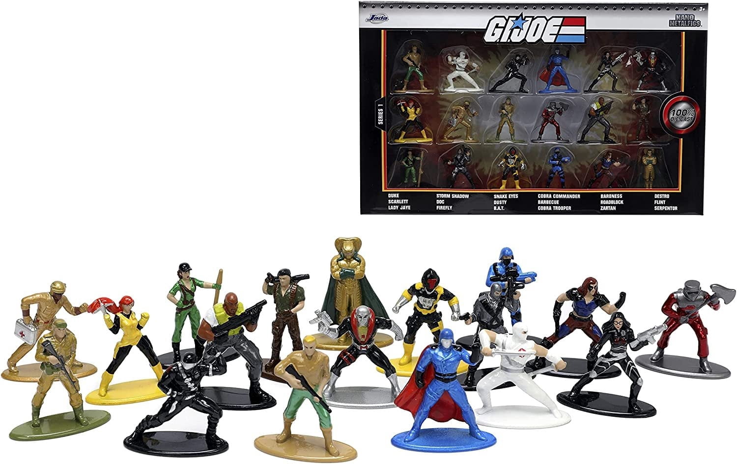 Jada Toys Nano Metalfigs G.I. Joe 1.65 inch Diecast Metal Figures Pack ...