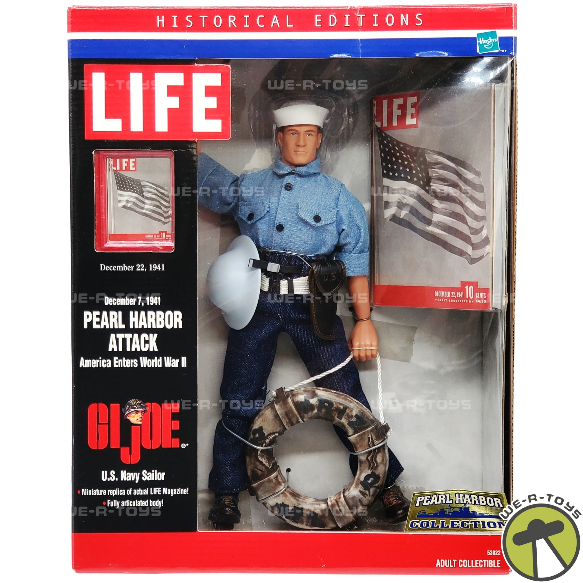 G.I. Joe Historical Editions Pearl Harbor US Navy Sailor 12" Action ...