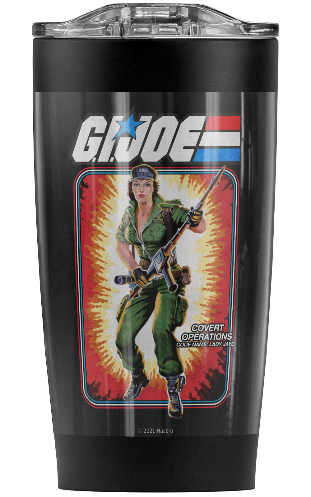 G.I. Joe/Lady Jaye Card Stainless Steel Tumbler 20 oz Coffee Travel Mug ...