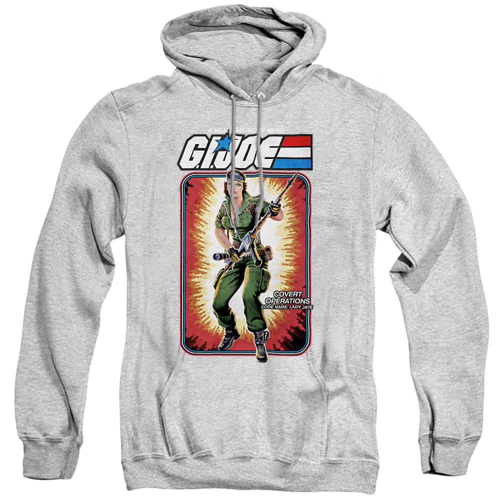 G.I. Joe Lady Jaye Card Unisex Adult Pull-Over Hoodie, Athletic Heather ...