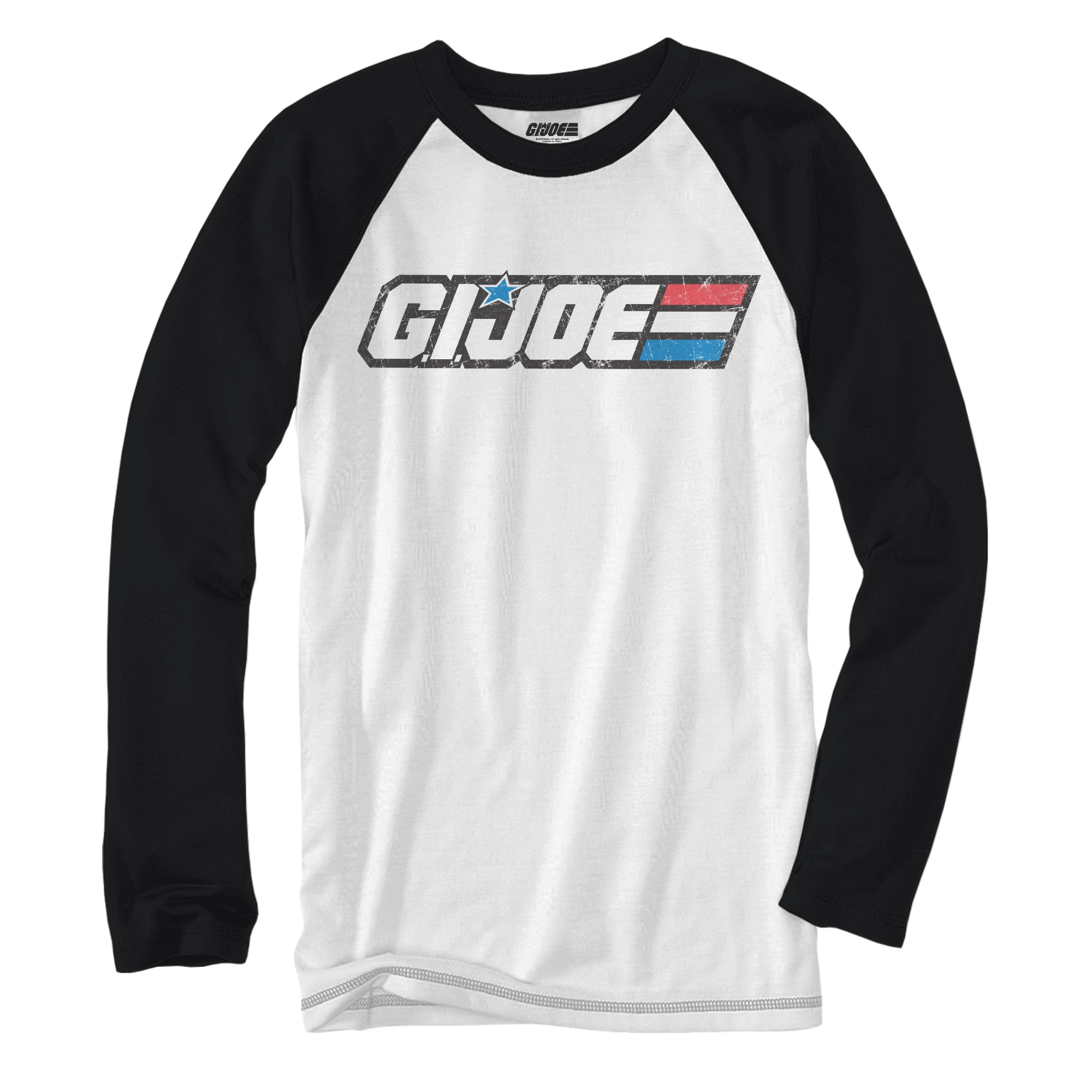 G.I. Joe Logo 80's Yo Joe! Baseball Raglan Style Men's Long Sleeve T ...