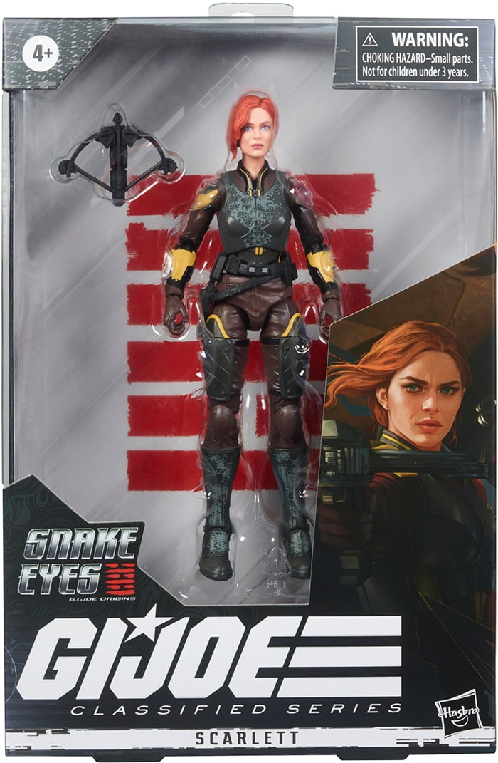 G.I. Joe Origins: Classified Series Snakes Eyes Scarlet Kids Toy Action ...