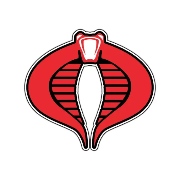 G.I. Joe Red Cobra Logo Waterproof Sticker Phone Decal Water Bottle ...
