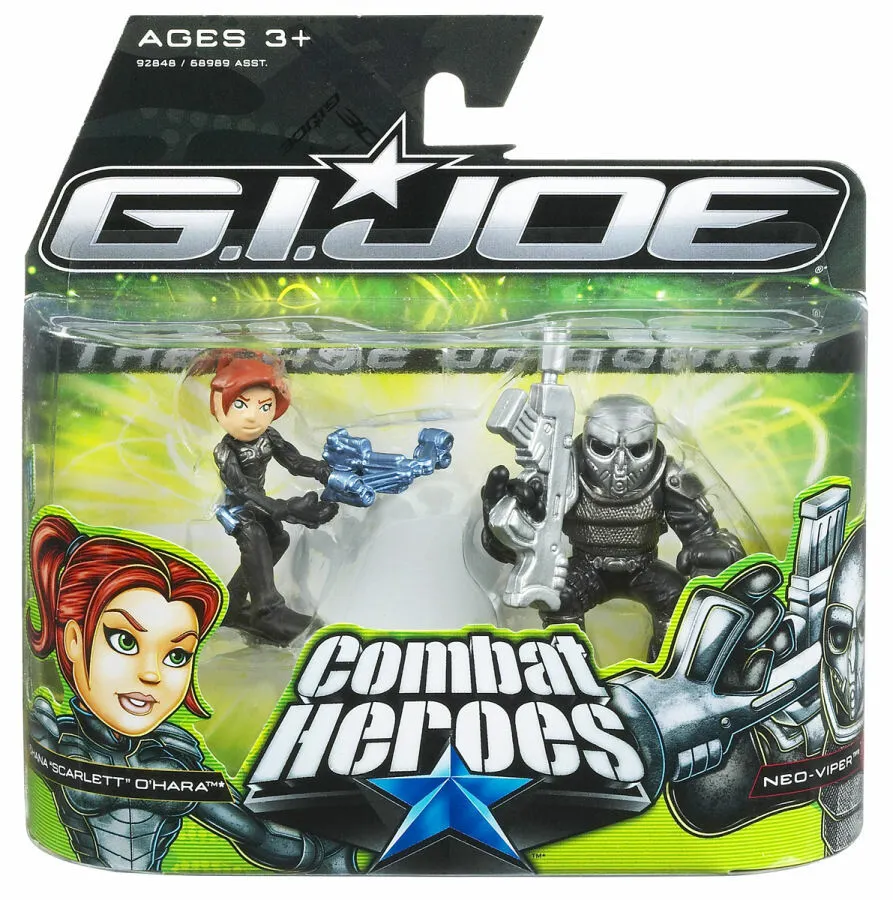 G.I. Joe Rise of Cobra Combat Heroes SCARLETT O'HARA & NEO-VIPER ...