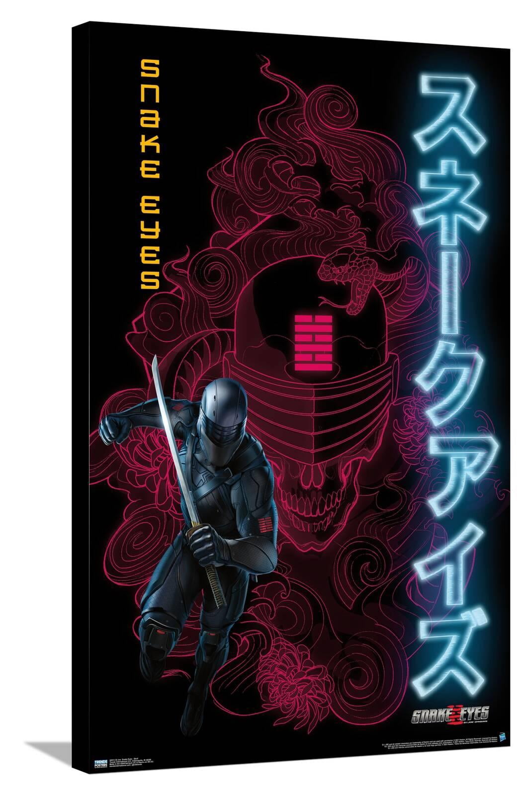 G.I. Joe: Snake Eyes - Skull Canvas Wall Poster, 22.375" x 34 ...
