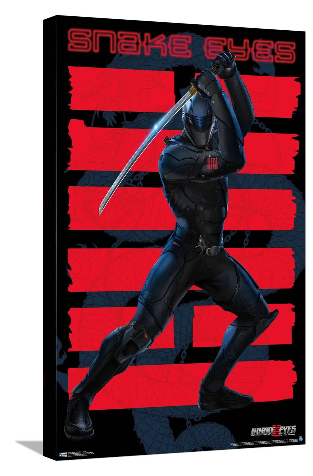 G.I. Joe: Snake Eyes - Sword Canvas Wall Poster, 14.725" x 22.375 ...