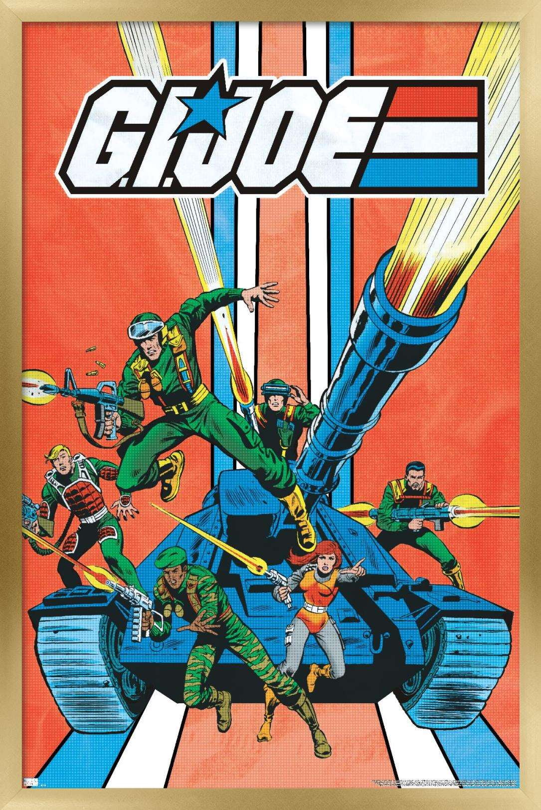 G.I. Joe - Tank Wall Poster, 22.375" x 34", Framed - Walmart.com