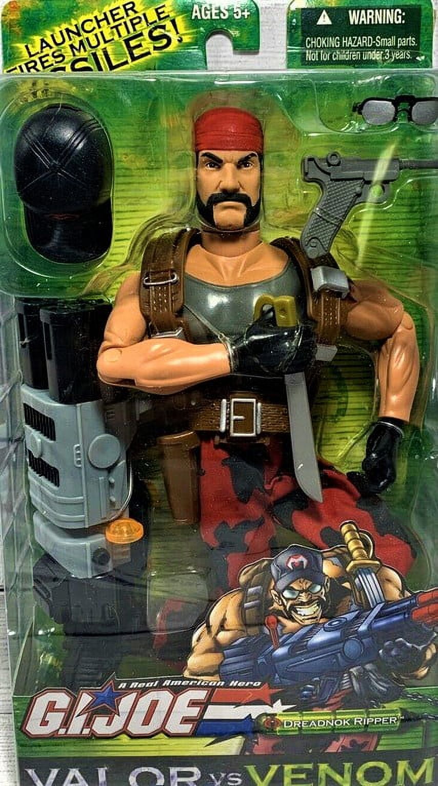 G.I. Joe Valor vs Venom Dreadnok Ripper 12" Action Figure 2003 Hasbro ...