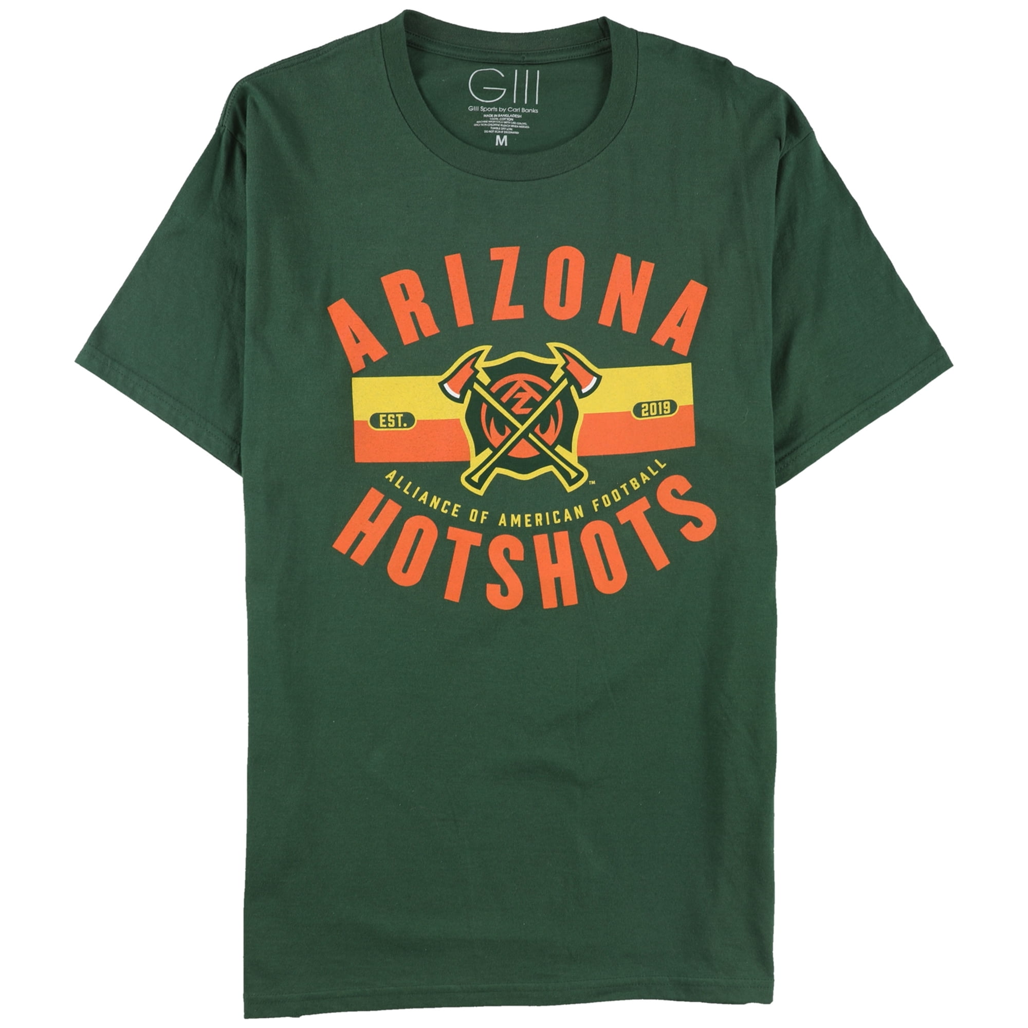G-III Sports Mens Arizona Hotshots Graphic T-Shirt, Green, Medium ...