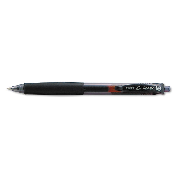 G-Knock Begreen Gel Pen, Retractable, Fine 0.7 Mm, Black Ink, Black ...