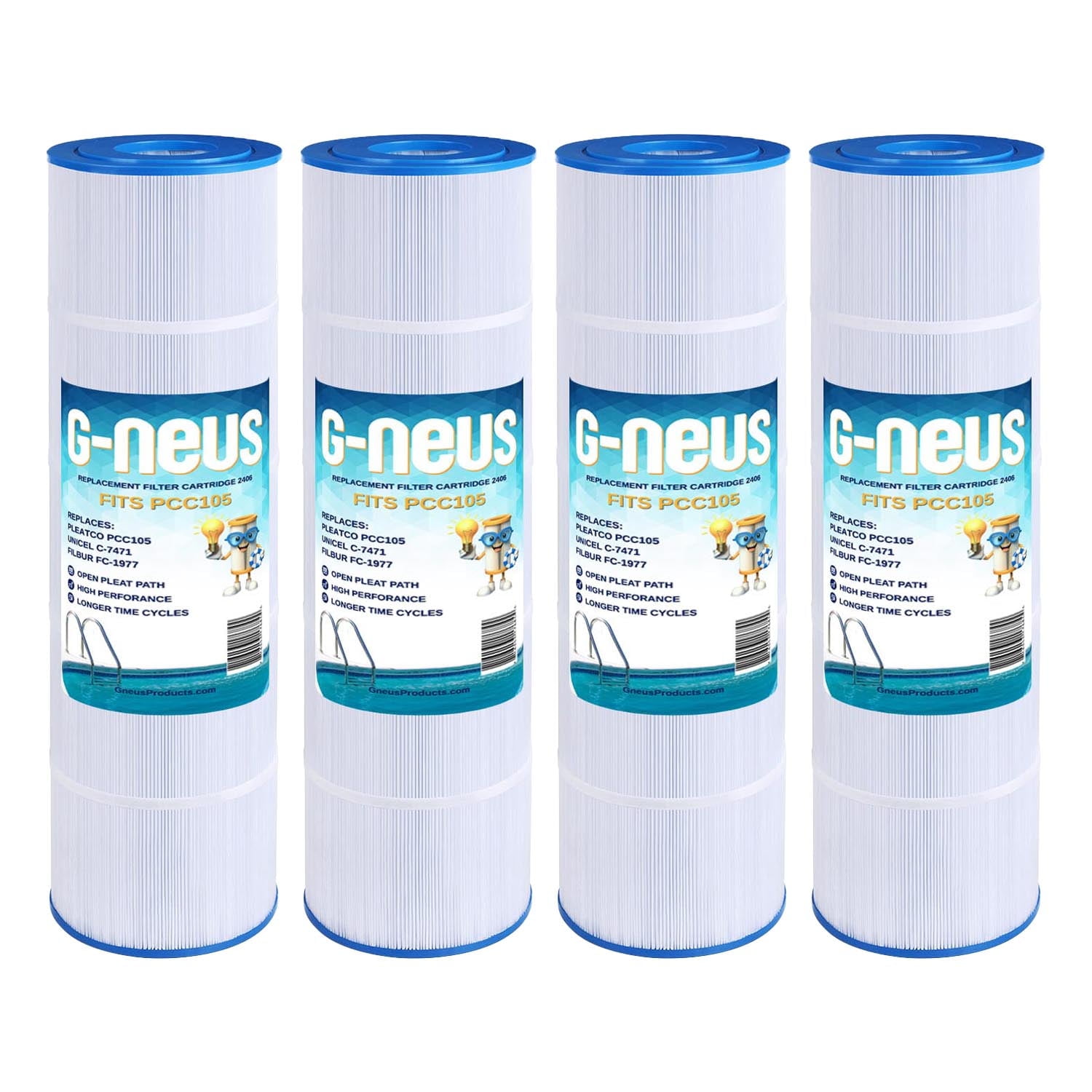 G-NEUS Pool & Spa Filter | Replaces Pentair CCP420, 178584, Ultral-A6 ...