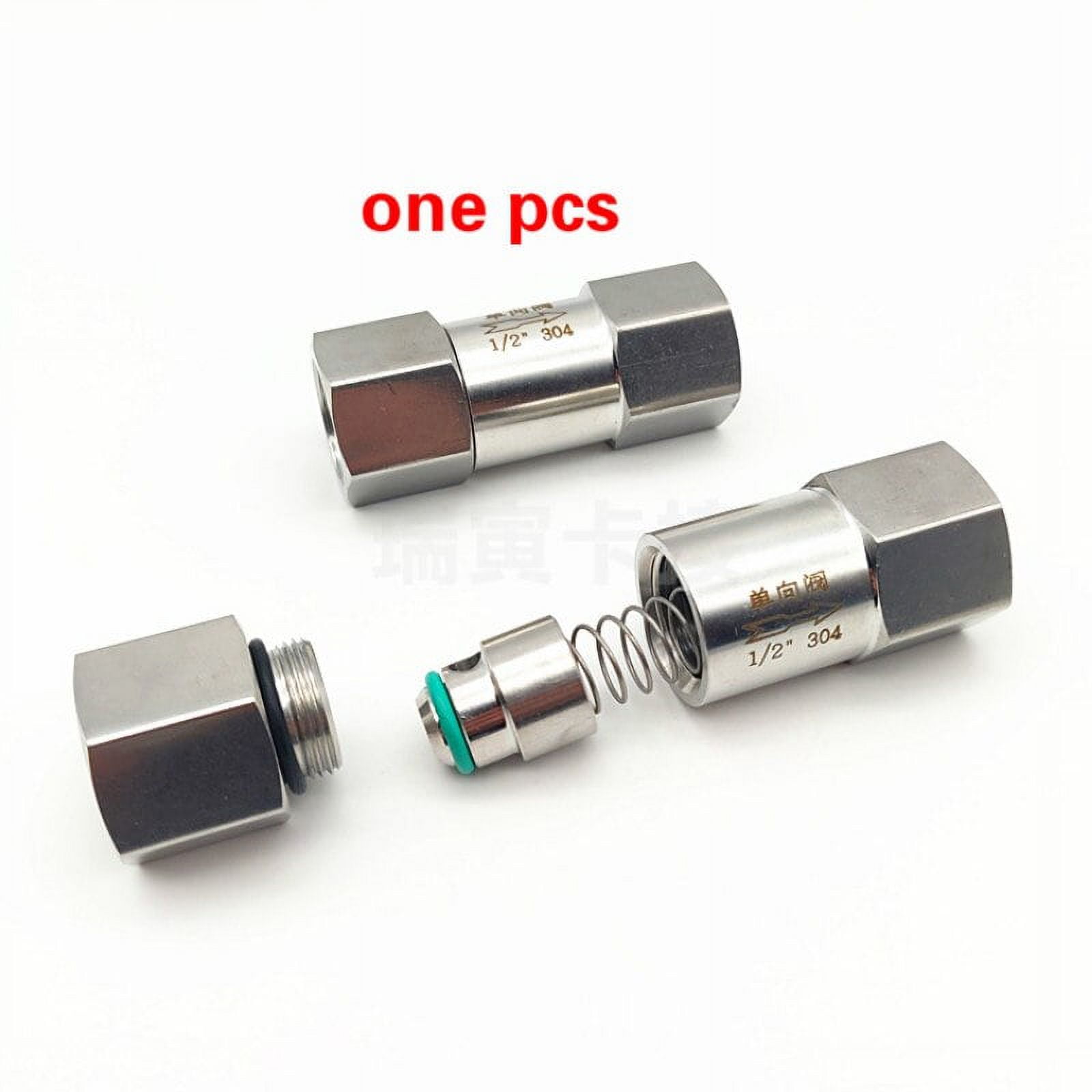 G NPT 1/4 1/2 inch Female Threaded Hexagon Non-return One-Way Check Valve stainless steel 304/ ...